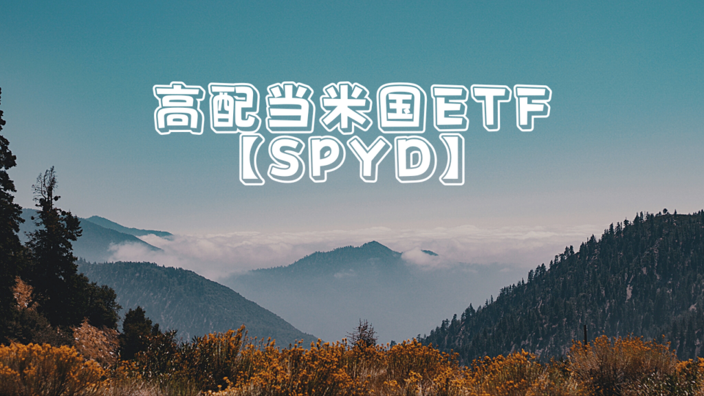 高配当米国ETF【SPYD】